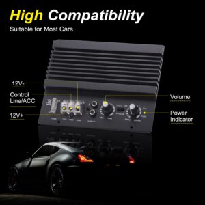 YaeCCC 1000W Car Audio High Power Amplifier Amp Board Powerful Bass Sub woofer Board 12V