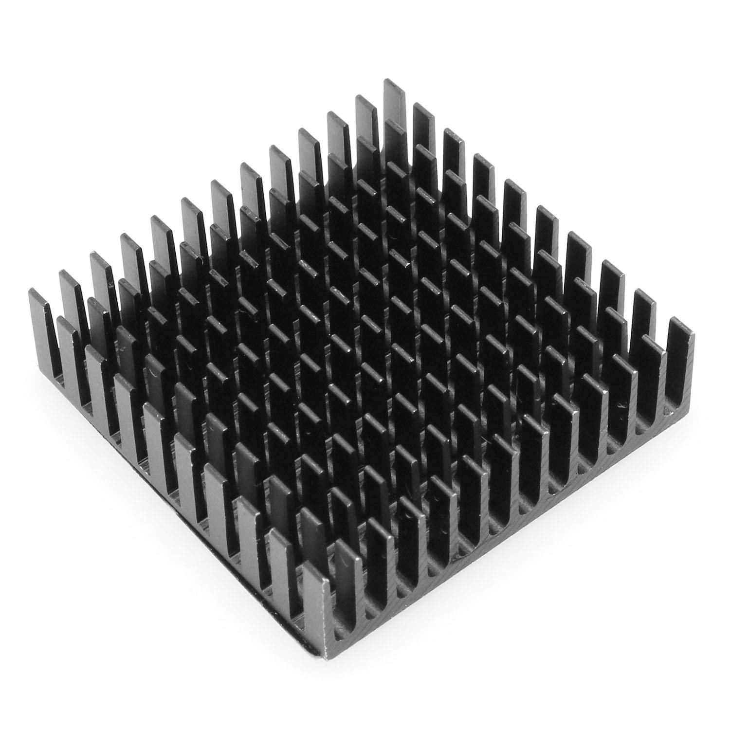 DGZZI Aluminum Heatsink 4PCS 40x40x11mm Black Aluminum Cooling Fin Radiator with 3M Thermal Conductive Adhesive Tape for Cooling GPU IC Chips VRAM VGA RAM