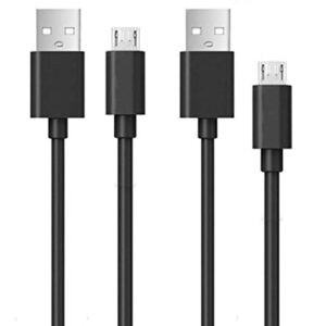 2Pack, 6.6ft&10ft Long Micro USB Android Charger Cord Comaptible for Amazon Kindle Fire HD 6 7 8 10(1-8th Gen) HDX 8.9" 9.7" Tablets and E-Reader(3rd-11th), Xbox One S/X/Elite, PS4 Pro/Slim