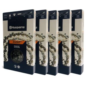 husqvarna 585422152 s93g 14" chain 3/8 mini .050 52dl 5 pack