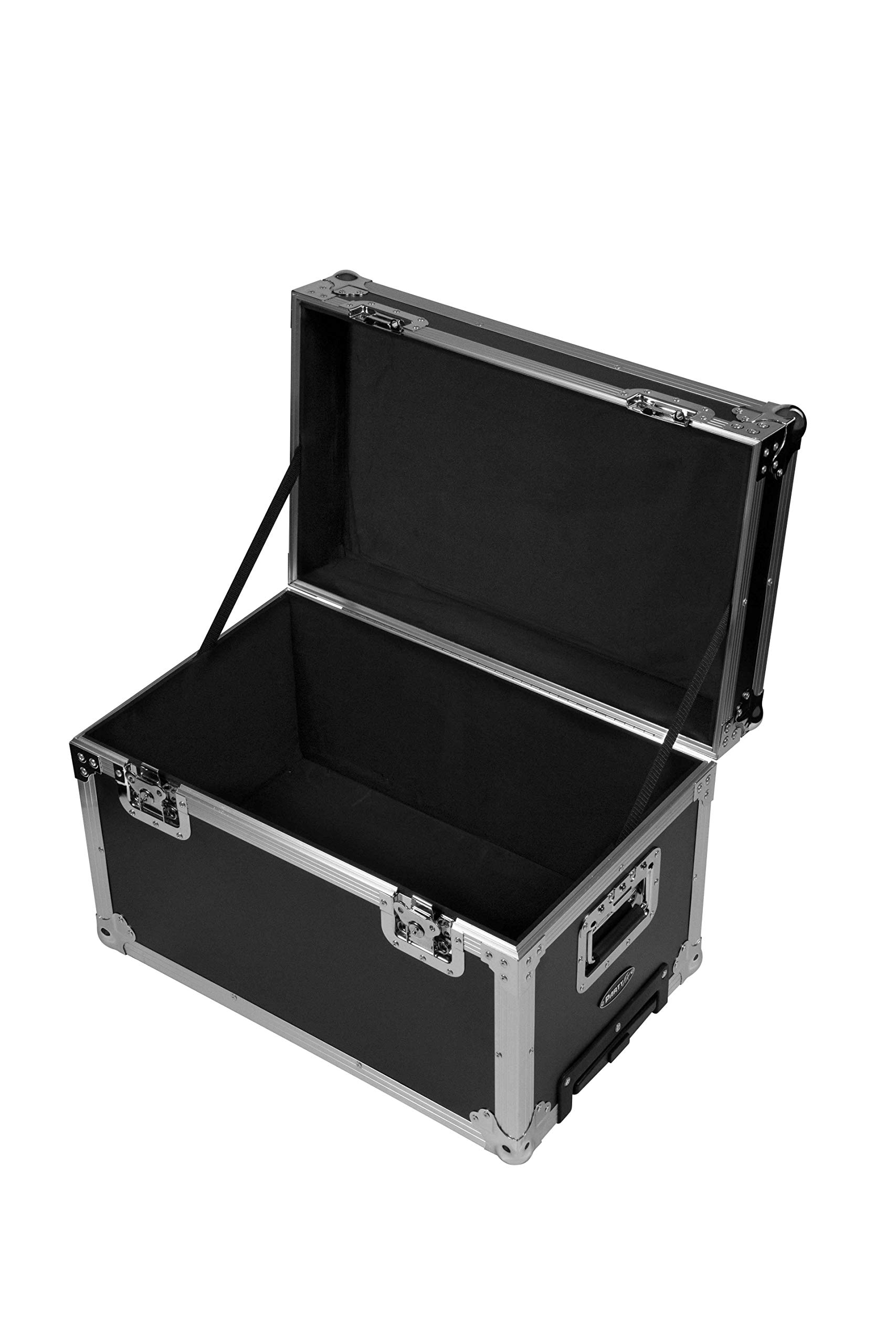 Silent Sound System Rolling PartyFX ProX Multipurpose Locking Flight Case w/Rubber Lining and Handle