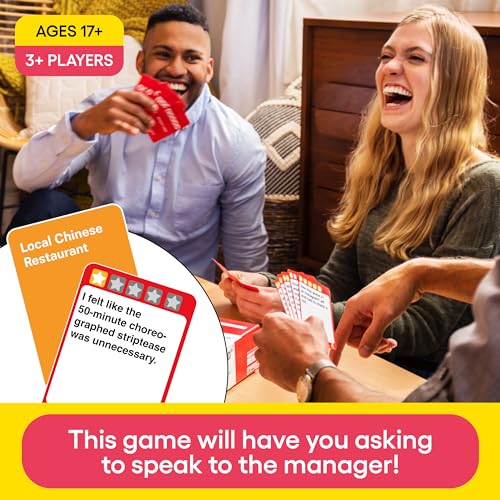 WHAT DO YOU MEME? Over-Rated - The Game of Ridiculous Reviews - Adult Party Games for Social Gatherings