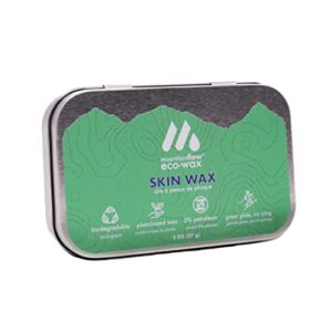 mountainFLOW eco-wax Skin Wax (Rub-On), Plant-Based + Biodegradable, Prevents Icing, Great Glide