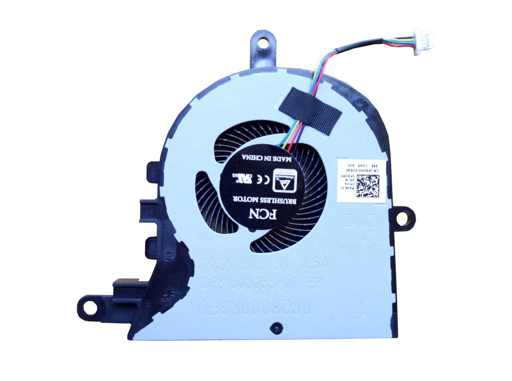 Z-one Fan Replacement for Dell Latitude 3590 L3590 E3590 Inspiron 15 5570 5575 CPU Cooling Fan 0FX0M0 FX0M0 4-Wires 4-pins