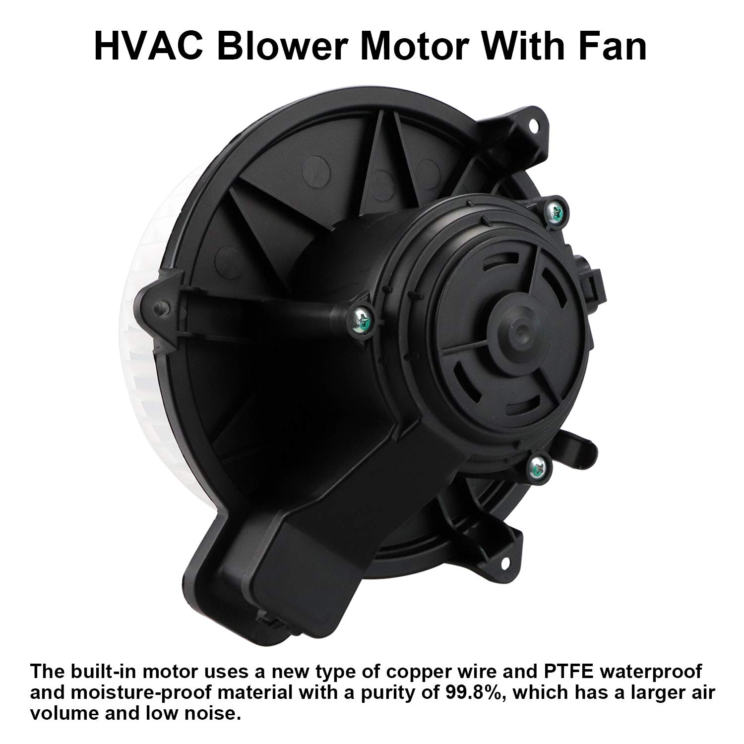 HVAC Blower Motor Fan Assembly Fits 2010 2011 2012 Ford Fusion & Lincoln MKZ, 2010 2011 Mercury Milan, Replaces 13369460, 700270, 15-81732, 75874, PM9381