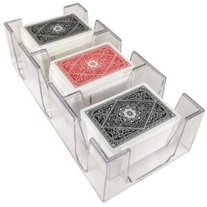 Yuanhe 9 Deck Clear Canasta Playing Card Tray