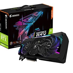 Gigabyte AORUS GeForce RTX 3080 Ti Master 12G Graphics Card, Max Covered Cooling, 12GB 384-bit GDDR6X, GV-N308TAORUS M-12GD Video Card