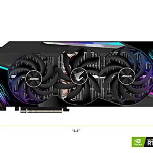 Gigabyte AORUS GeForce RTX 3080 Ti Master 12G Graphics Card, Max Covered Cooling, 12GB 384-bit GDDR6X, GV-N308TAORUS M-12GD Video Card