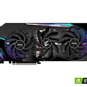 Gigabyte AORUS GeForce RTX 3080 Ti Master 12G Graphics Card, Max Covered Cooling, 12GB 384-bit GDDR6X, GV-N308TAORUS M-12GD Video Card