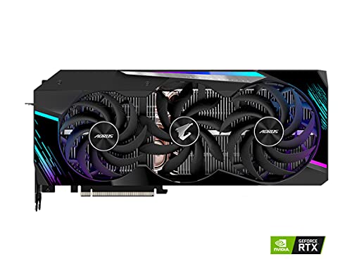 Gigabyte AORUS GeForce RTX 3080 Ti Master 12G Graphics Card, Max Covered Cooling, 12GB 384-bit GDDR6X, GV-N308TAORUS M-12GD Video Card