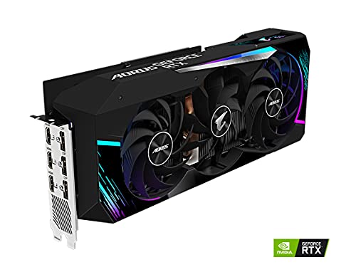 Gigabyte AORUS GeForce RTX 3080 Ti Master 12G Graphics Card, Max Covered Cooling, 12GB 384-bit GDDR6X, GV-N308TAORUS M-12GD Video Card