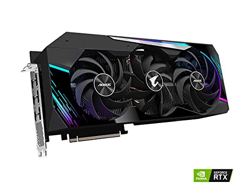 Gigabyte AORUS GeForce RTX 3080 Ti Master 12G Graphics Card, Max Covered Cooling, 12GB 384-bit GDDR6X, GV-N308TAORUS M-12GD Video Card