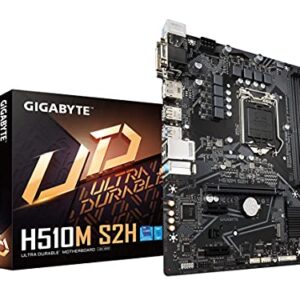 GIGABYTE H510M S2H (LGA 1200/ Intel/ H510/ Micro-ATX/PCIe 4.0/ USB 3.2 Gen1/ Gaming GbE LAN/Motherboard)