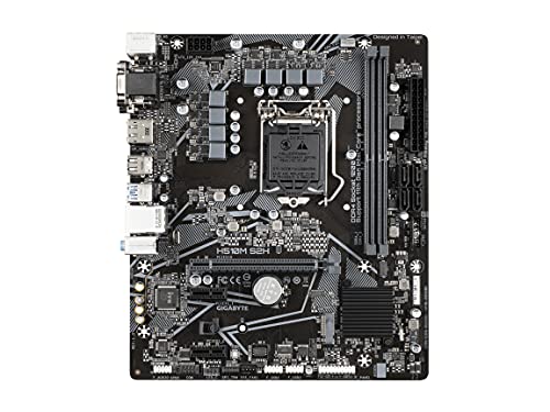 GIGABYTE H510M S2H (LGA 1200/ Intel/ H510/ Micro-ATX/PCIe 4.0/ USB 3.2 Gen1/ Gaming GbE LAN/Motherboard)