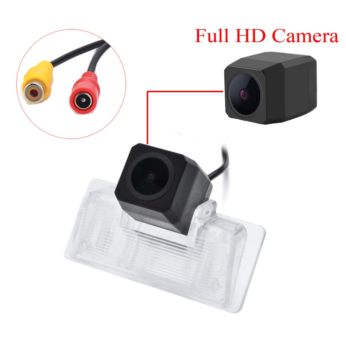 aSATAH Full HD Car Rear View Camera for Nissan Altima/Latio/Tiida Sedan/Maxima/Teana &Vehicle Camera Waterproof and Shockproof Reversing Backup Camera (Full HD Camera)