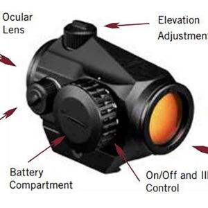 Vortex Optics Crossfire Red Dot Sight (CF-RD2) & 3X Magnifier w/Built-in Flip Mount (VMX-3T)