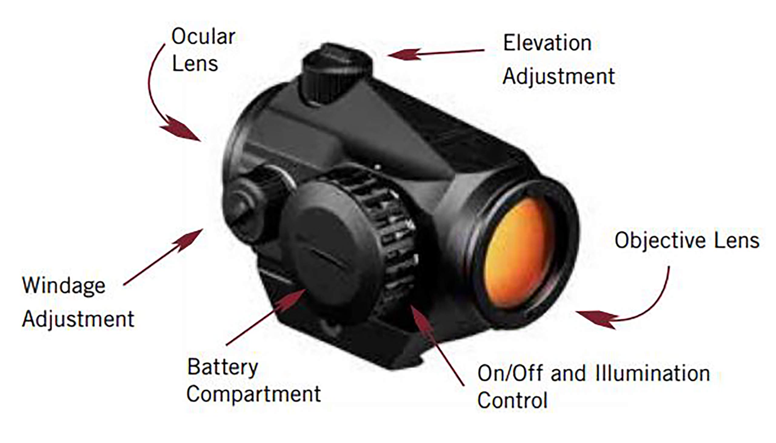 Vortex Optics Crossfire Red Dot Sight (CF-RD2) & 3X Magnifier w/Built-in Flip Mount (VMX-3T)