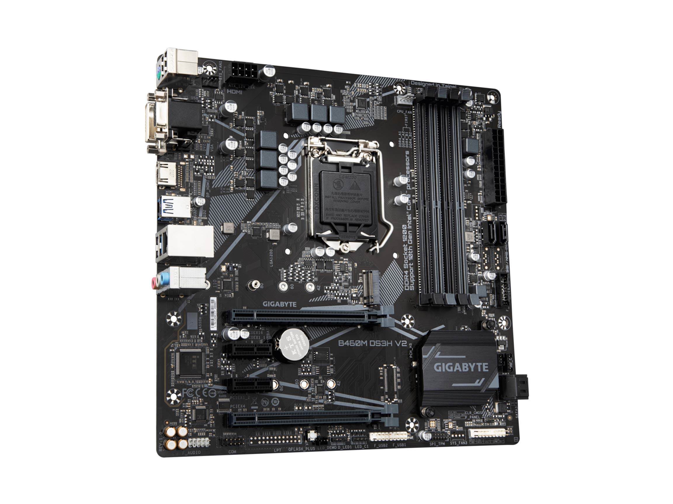 GIGABYTE B460M DS3H V2 (LGA 1200/ Intel/ B460/ Micro-ATX/M.2/ SATA 6Gb/s/USB 3.2 Gen 1/ Motherboard)