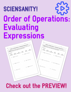 order of operations: evaluating expressions | students use pemdas, problem solve pre-algebra expressions