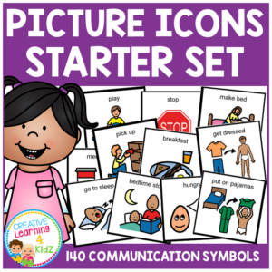 picture icons schedule cards starter set special education