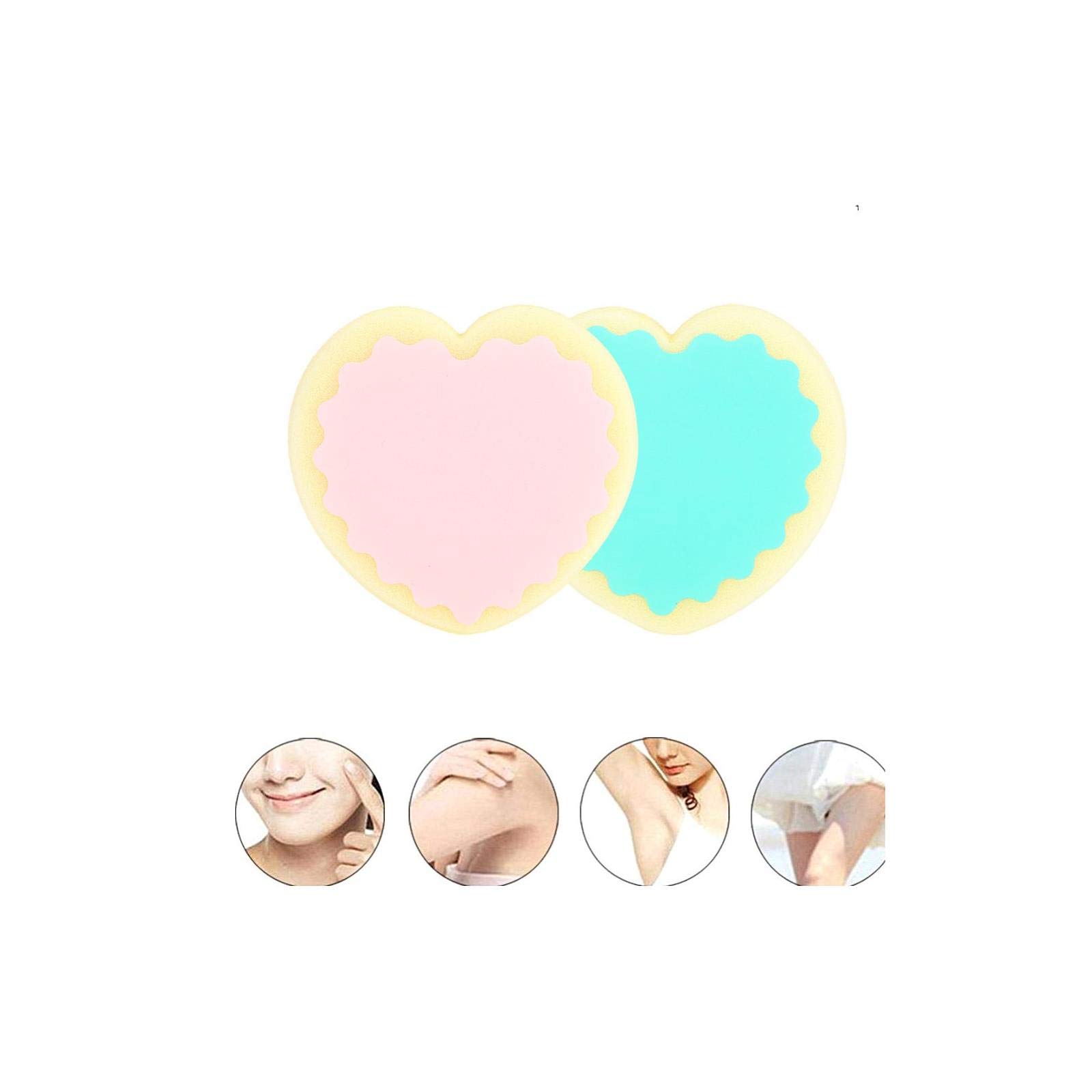 Hair Remover Sponge,Painless Depilation Sponge Pad Women Waxing Polishing Sponge for Lip, Arm, Armpit,Chin,Leg and Private Part(#1)