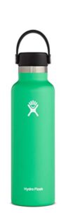 hydro flask water bottle - standard mouth flex lid - 21 oz, spearmint