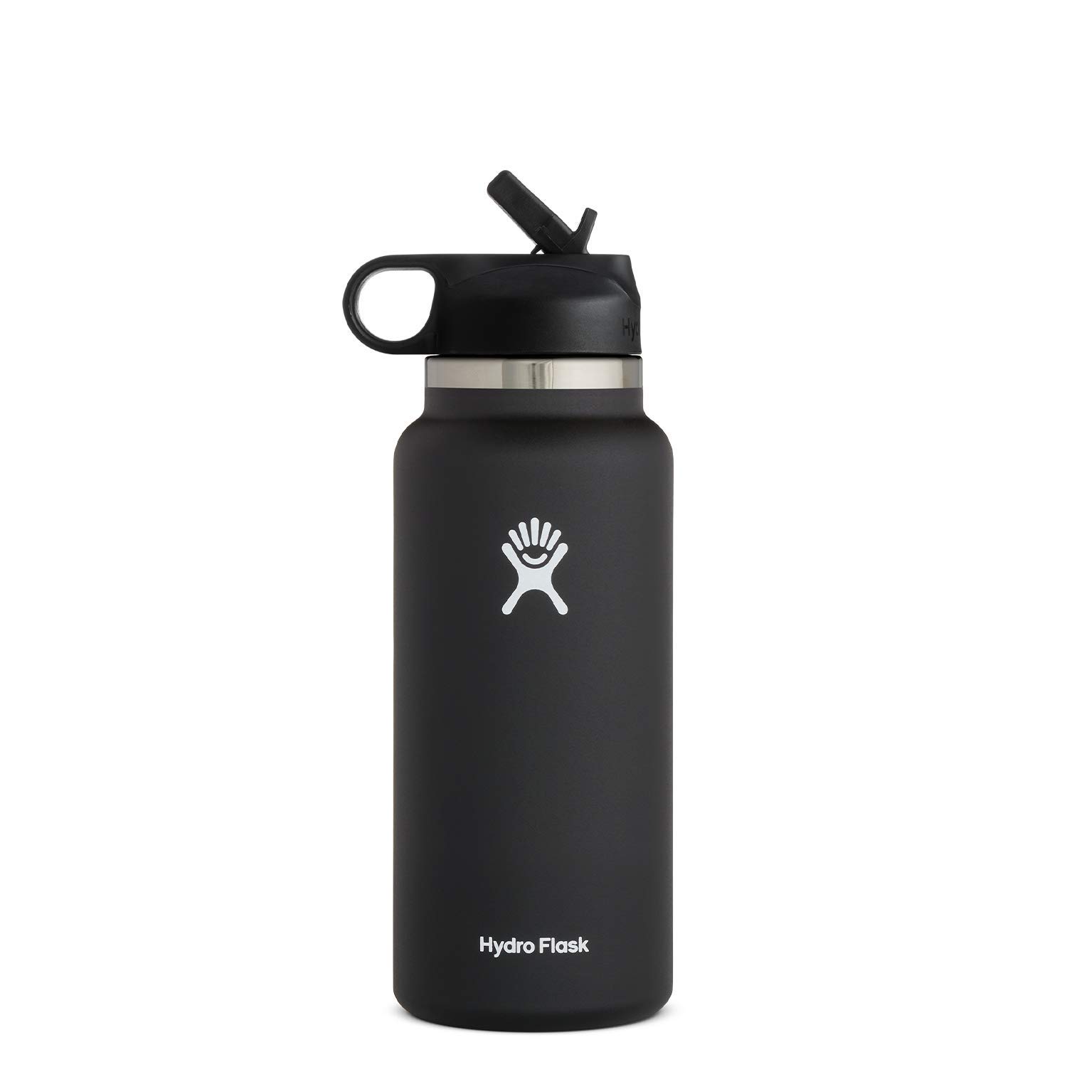 Hydro Flask 32 oz Wide Mouth Straw Lid Black