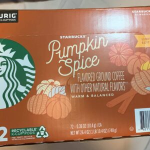 Starbuck's Pumpkin Spice Keurig k-cups (72-.36 oz)