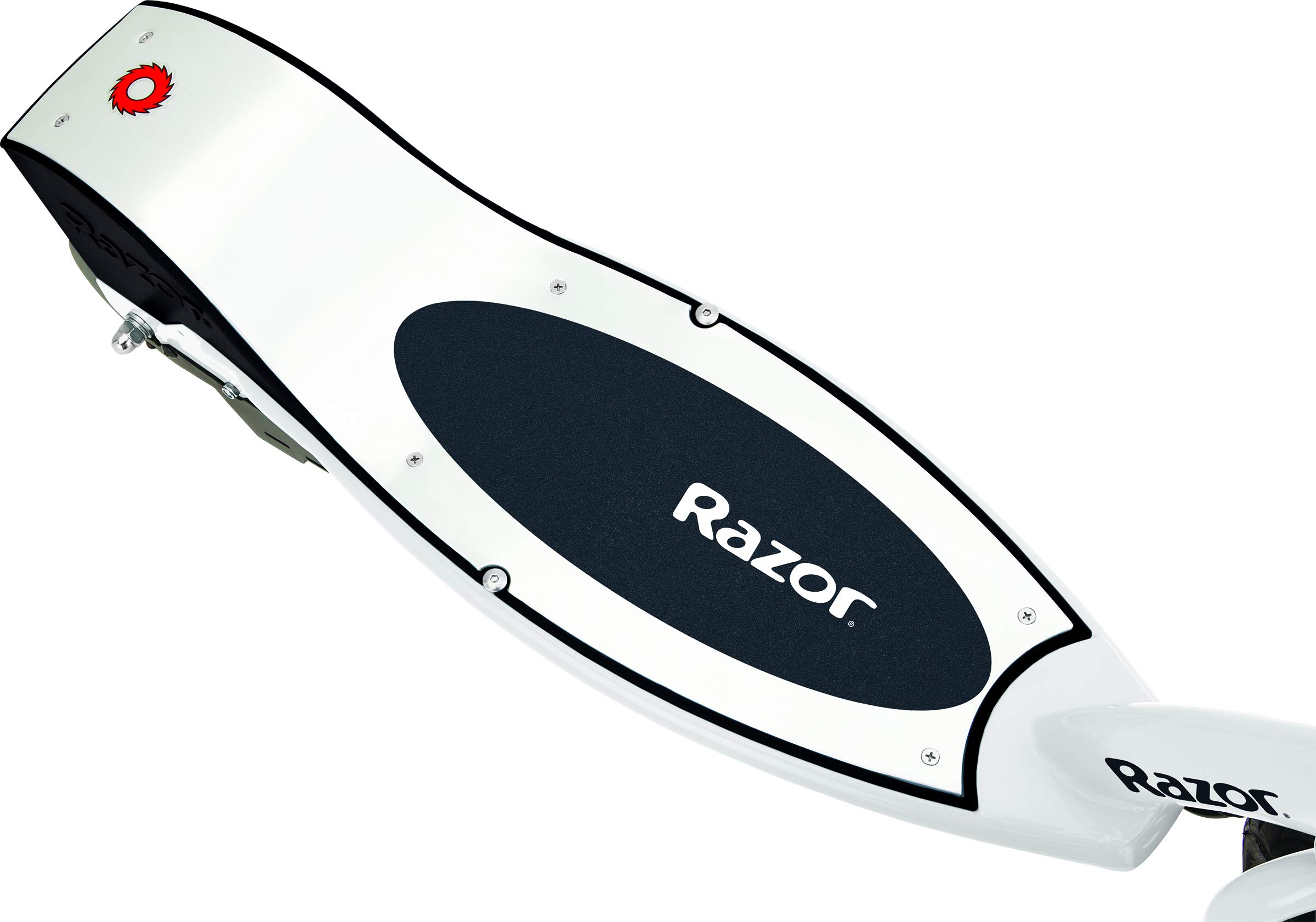 Razor E200S Electric Scooter - 8" Air-filled Tires, 200-Watt Motor, Up to 12 mph and 40 min of Ride Time, White