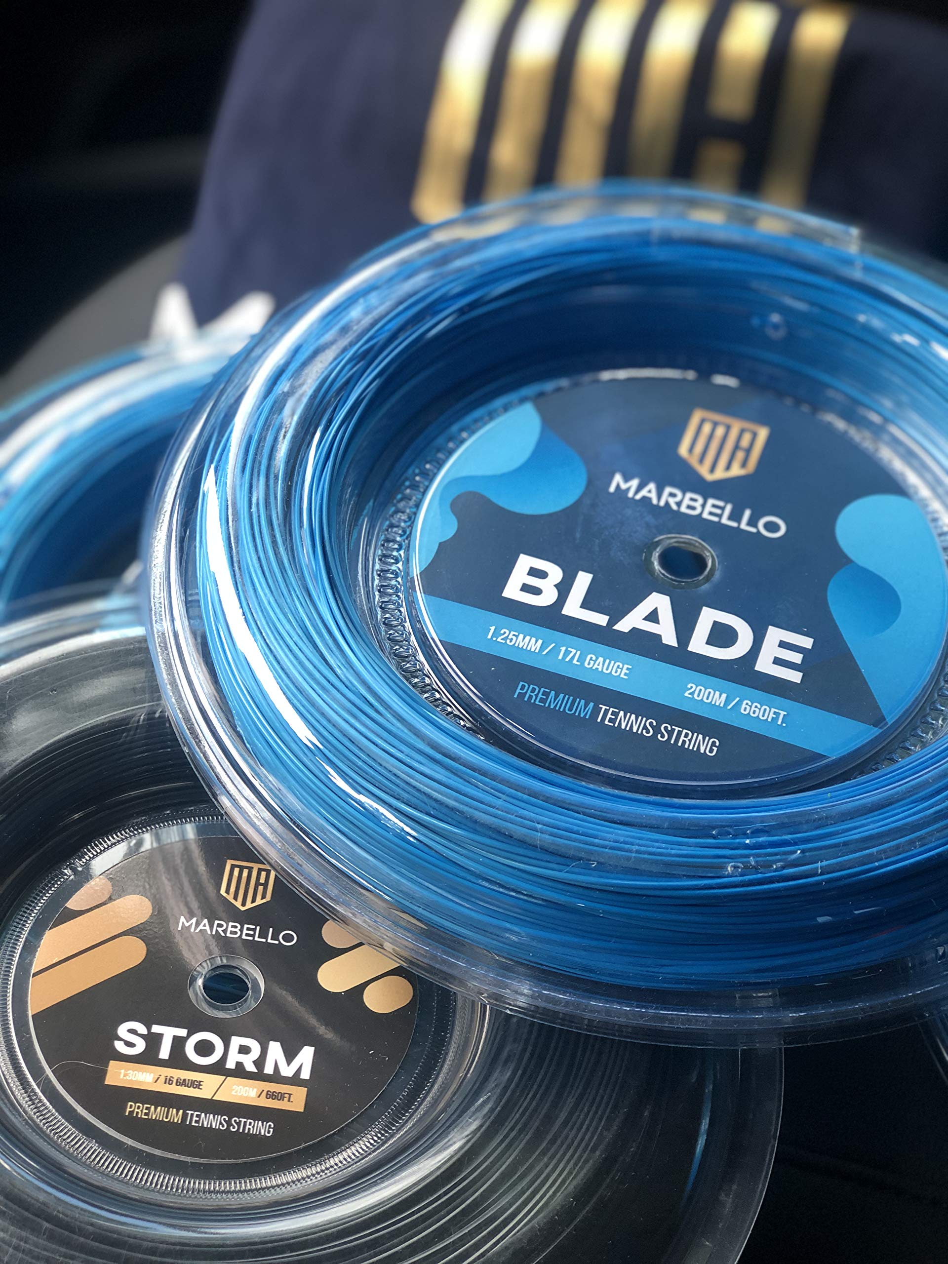 Marbello Blade 1.30 mm /16G (200 m / 660 ft Reel) - Tennis Racket Strings