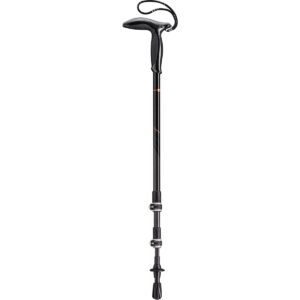 leki legend black carbon walking pole single staff - 63-120