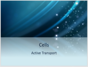 cells active transport