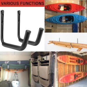 Vahodegn Garage Storage Heavy Duty Hooks, 15Inch Jumbo Arm Kayak Rack, 6 Pack Wall Mount Canoe Hangers