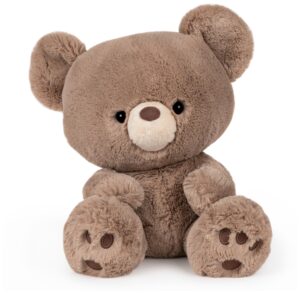 gund kai teddy bear, premium plush toy stuffed animal for ages 1 & up, taupe/light brown, 12"