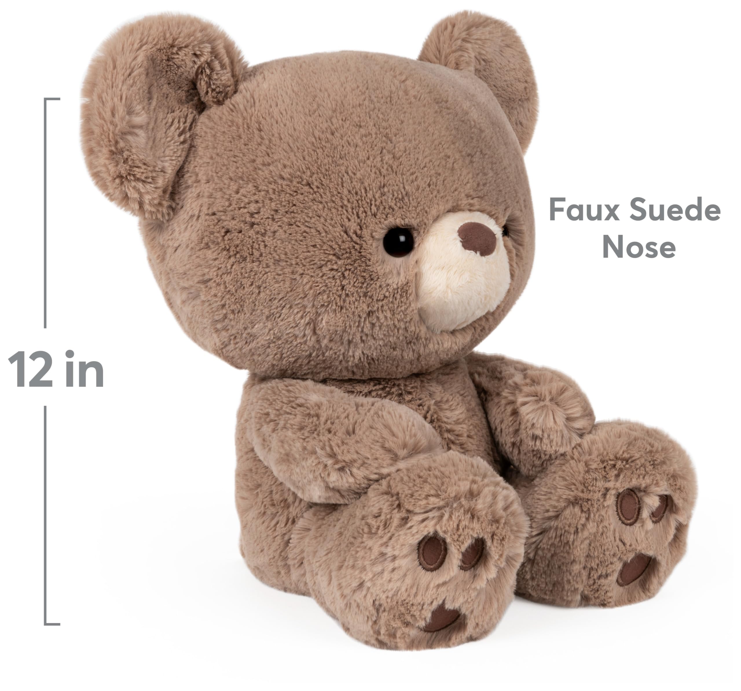 GUND Kai Teddy Bear, Premium Plush Toy Stuffed Animal for Ages 1 & Up, Taupe/Light Brown, 12"