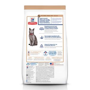 Hill's Science Diet Adult 7+, Senior Adult 7+ Premium Nutrition, Dry Cat Food, No Corn, Wheat, Soy Chicken & Brown Rice, 7 lb Bag