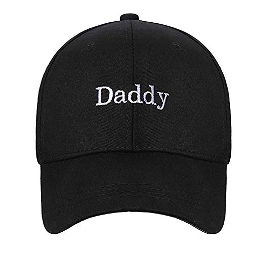 Foetest Cap Adjustable Baseball Cap Daddy Hat Headdress Dad-Cap Hat Sunhat Hip-Hop Flat Snapback Black