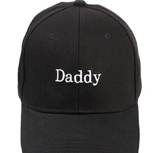 Foetest Cap Adjustable Baseball Cap Daddy Hat Headdress Dad-Cap Hat Sunhat Hip-Hop Flat Snapback Black