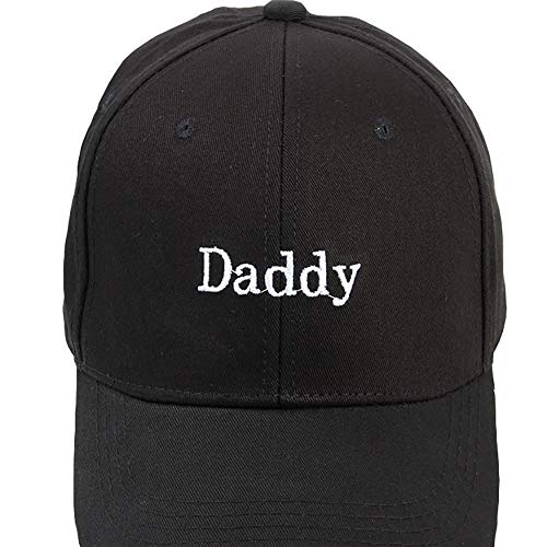 Foetest Cap Adjustable Baseball Cap Daddy Hat Headdress Dad-Cap Hat Sunhat Hip-Hop Flat Snapback Black