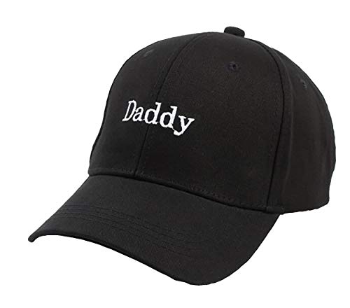 Foetest Cap Adjustable Baseball Cap Daddy Hat Headdress Dad-Cap Hat Sunhat Hip-Hop Flat Snapback Black