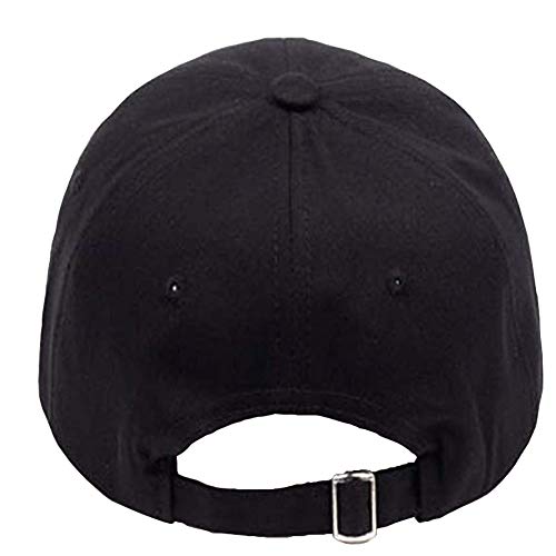 Foetest Cap Adjustable Baseball Cap Daddy Hat Headdress Dad-Cap Hat Sunhat Hip-Hop Flat Snapback Black