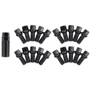 newyall pack of 20 black wheel bolt lug nut