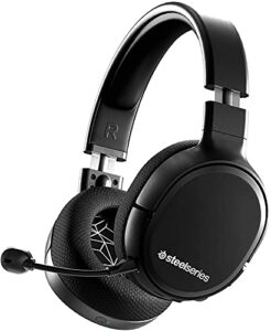 steelseries arctis 1 wireless gaming headset usb-c detachable clearcast microphone compatible with pc, ps4, switch and lite, android black (renewed)