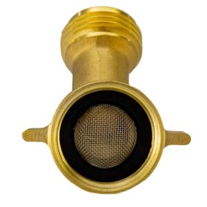 RecPro 45 Degree Hose Elbow for City Water Fill | Brass Hose Fitting | RV Plumbing | Prevent Hose Crimping and Strain