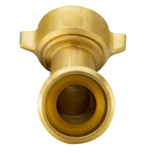 RecPro 45 Degree Hose Elbow for City Water Fill | Brass Hose Fitting | RV Plumbing | Prevent Hose Crimping and Strain