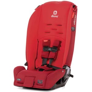 diono radian 3r, 3-in-1 convertible car seat, rear facing & forward facing, 10 years 1 car seat, slim fit 3 across, red cherry