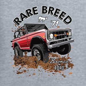 Ford Rare Breed 71 Bronco Truck Classic Cars and Trucks Men's Graphic T-Shirt, Heather Grey, Large