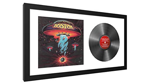 Creative Picture Frames 16" x 30" Music Frame with White Matting Displays Album Cover Sleeve with 33 Vinyl LP