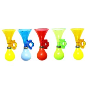 besportble 5pcs bike horn bicycle handlebar bell loud air horn cycling alarm ring for kids car girls boys(random color)