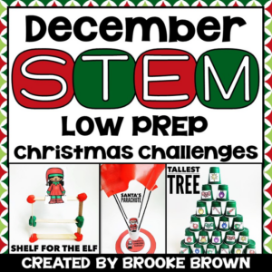 december stem challenges for christmas (k-5th grade)